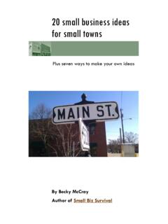 20 small business ideas for small towns / 20-small-business-ideas-for ...
