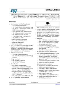 Datasheet - STM32L475xx - Ultra-low-power Arm® Cortex® … / datasheet ...