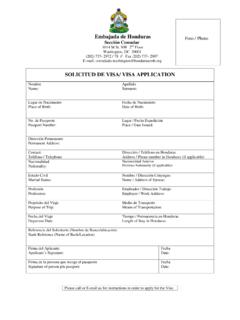 SOLICITUD DE VISA/ VISA APPLICATION / solicitud-de-visa-visa ...