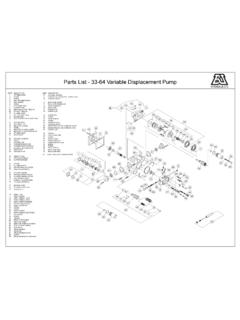 Parts List - 33-64 Variable Displacement Pump / parts-list-33-64 ...